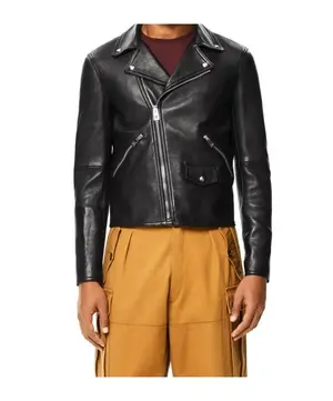 Loewe Leather Biker Jacket