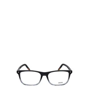 Zegna Rectangle Frame Eyeglasses - White