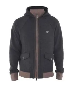 Emporio Armani Logo Detail Hooded Jacket