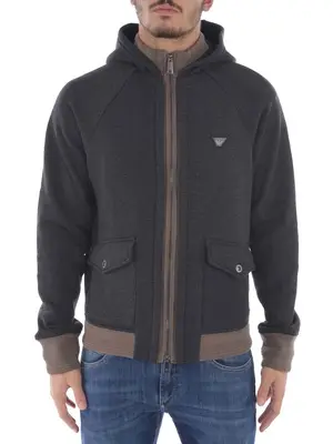 Emporio Armani Logo Detail Hooded Jacket