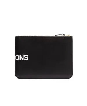 Comme Des Garçons Logo Print Clutch