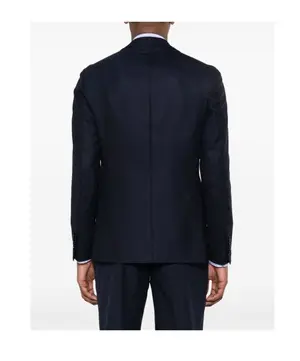 LARDINI Single-breasted Tailored Blazer - Blue