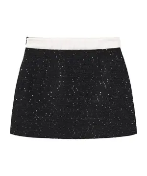 Marissa Chiara Double Pocket Embellished Skirt
