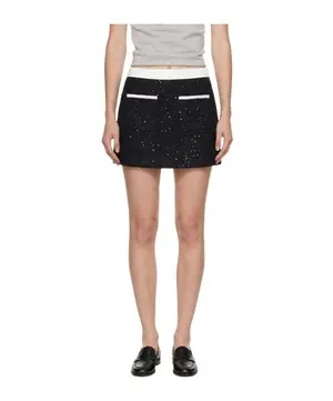 Marissa Chiara Double Pocket Embellished Skirt