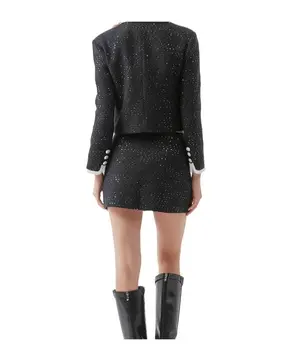Marissa Chiara Double Pocket Embellished Skirt