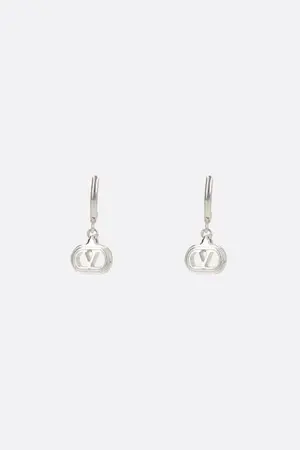 Valentino Garavani Logo Drop Earrings