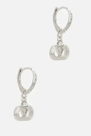 Valentino Garavani Logo Drop Earrings