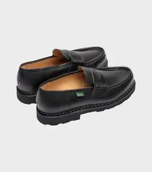 Paraboot Round Toe Loafers - Black