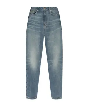 Emporio Armani Vintage Effect Denim Jeans - Blue