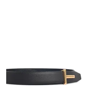TOM FORD T Plaque Belt - Brown