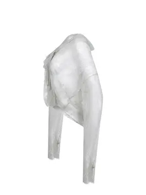 Alberta Ferretti Ruffled Lace Shirt