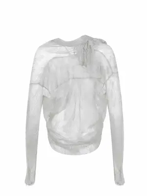 Alberta Ferretti Ruffled Lace Shirt