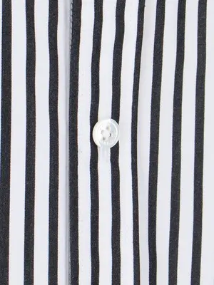 Marc Jacobs Striped Logo Embroidered Shirt
