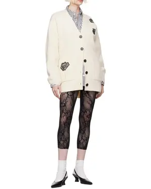 Marc Jacobs Striped Logo Embroidered Shirt