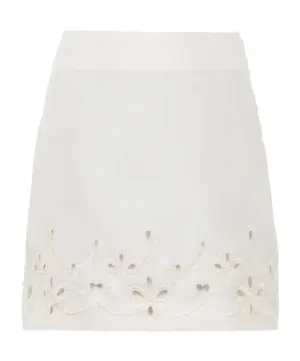 CHLOÉ Chloé Embroidered A-Line Mini Skirt