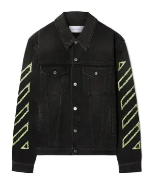 Off-White Arrow Outline Denim Jacket