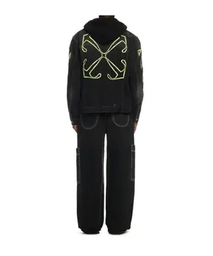 Off-White Arrow Outline Denim Jacket