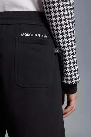Moncler Jersey Bermuda Shorts With Logo Detail
