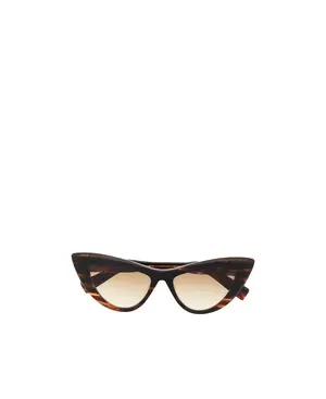 Balmain Cat Eye Sunglasses With Logo Detail - Black