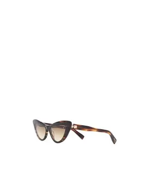 Balmain Cat Eye Sunglasses With Logo Detail - Black