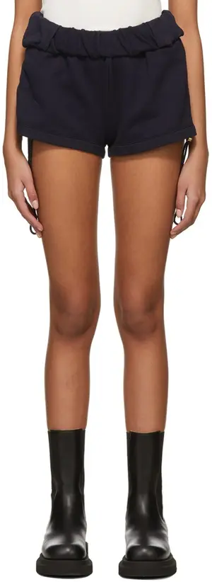 DION LEE Rolled-waist Track Shorts