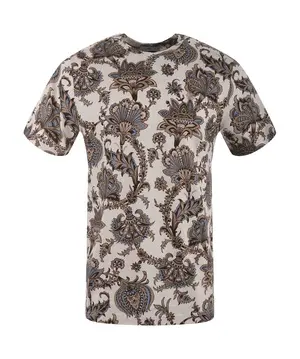 Etro Floral Printed Crewneck T-shirt