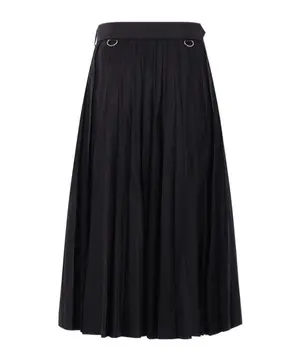 Sacai Pleated Skirt With Belted Waist