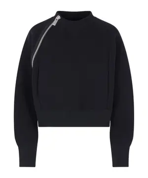 Sacai Sponge Sweat Pullover With Side Zipper