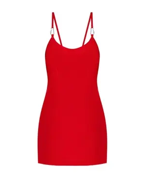 Heron Preston Cross-over Strap Dress - Red
