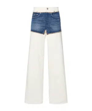 JEAN PAUL GAULTIER Stitch Detail Denim Trousers