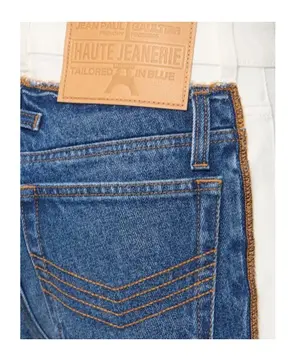 JEAN PAUL GAULTIER Stitch Detail Denim Trousers