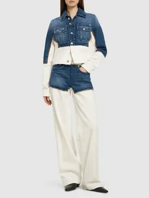 JEAN PAUL GAULTIER Stitch Detail Denim Trousers