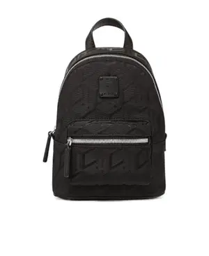 Mcm Logo Monogram Backpack