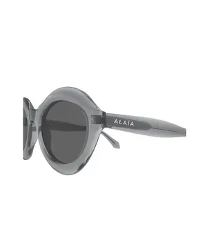 Alaïa Oval Frame Sunglasses - Gray