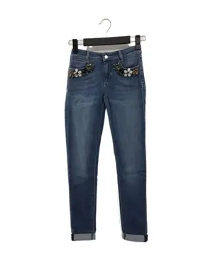 Sportmax Embellished Logo Detail Jeans