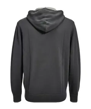 Eleventy Hooded Zip-up Sweatshirt - Black