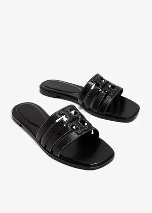 Tory Burch Ines Slides - Black