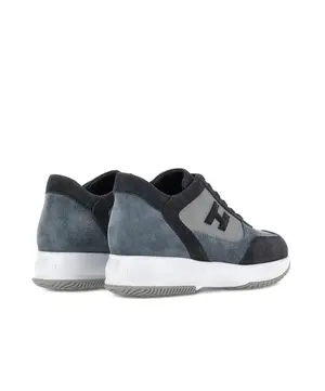 Hogan Interactive Low-top Sneakers With Logo Detail - Black