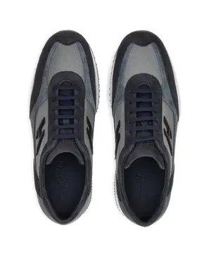 Hogan Interactive Low-top Sneakers With Logo Detail - Black