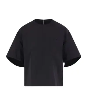 Sacai Puff Sleeve Poplin Top