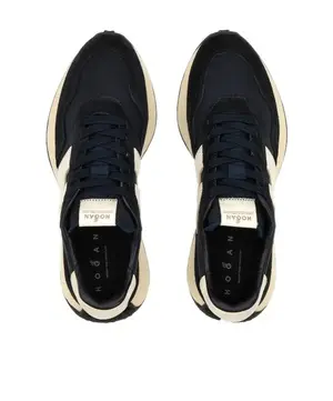 Hogan H601 Sneakers With Suede H Logo - Black