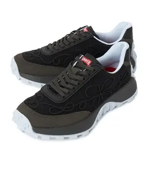 Camper Lace-up Sneakers With Perforated Details And Logo