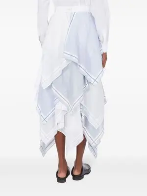 Moschino Asymmetric Tiered Maxi Skirt