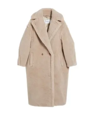 Max Mara Tedgirl Buttoned Long Coat - Sand-colored