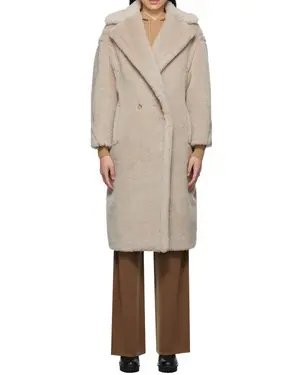 Max Mara Tedgirl Buttoned Long Coat - Sand-colored