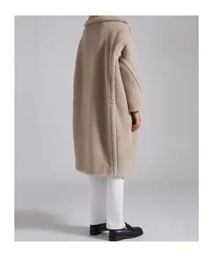 Max Mara Tedgirl Buttoned Long Coat - Sand-colored