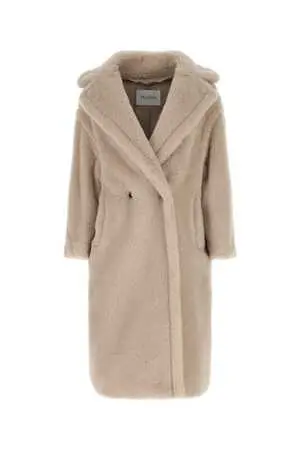 Max Mara Long Button-up Overcoat - Sand