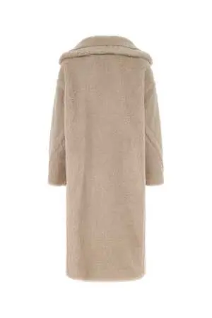 Max Mara Long Button-up Overcoat - Sand