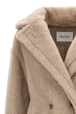Max Mara Long Button-up Overcoat - Sand
