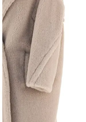 Max Mara Long Button-up Overcoat - Sand